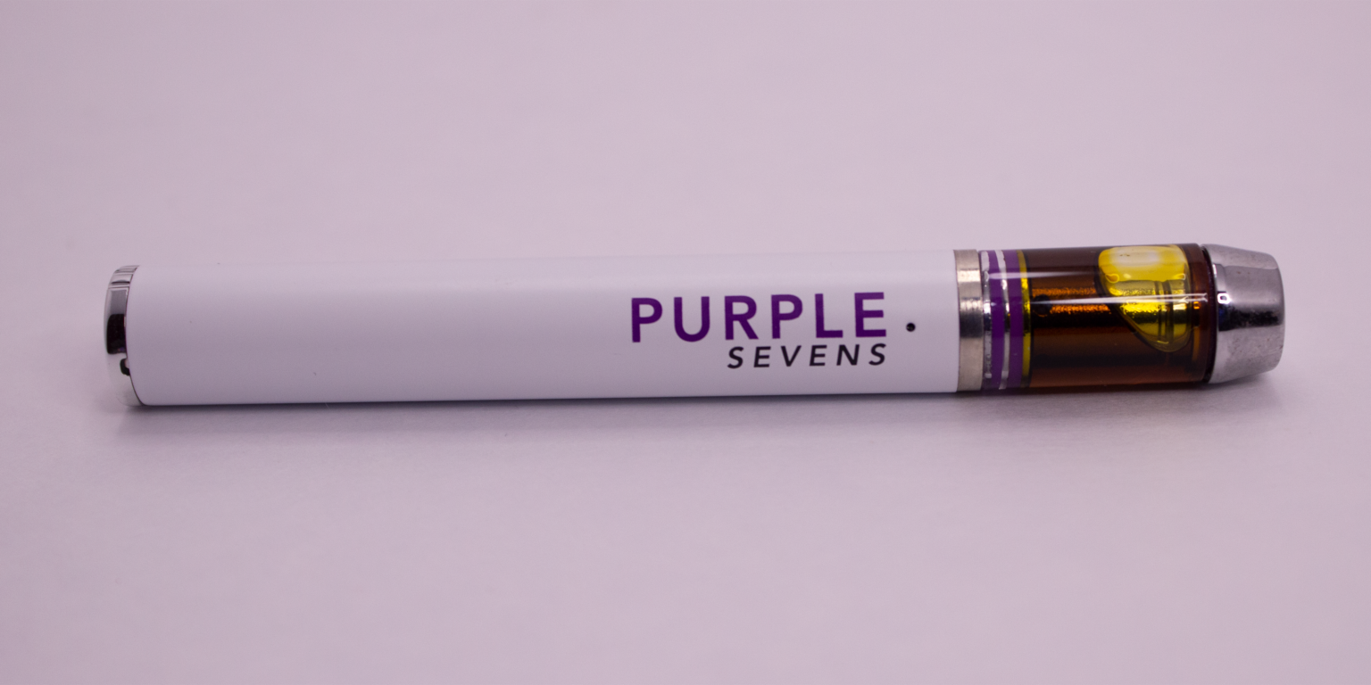 Purple Sevens Disposable Vape Pens - Wedding Cake (0.5ml) - Weedsy.ca